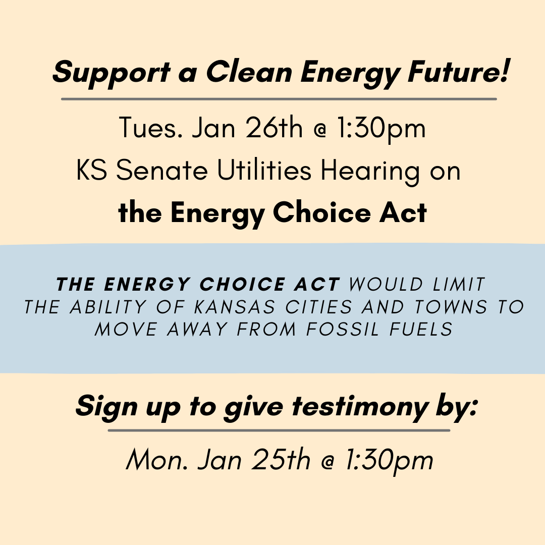 Energy Choice Act Hearing Update - Climate + Energy Project